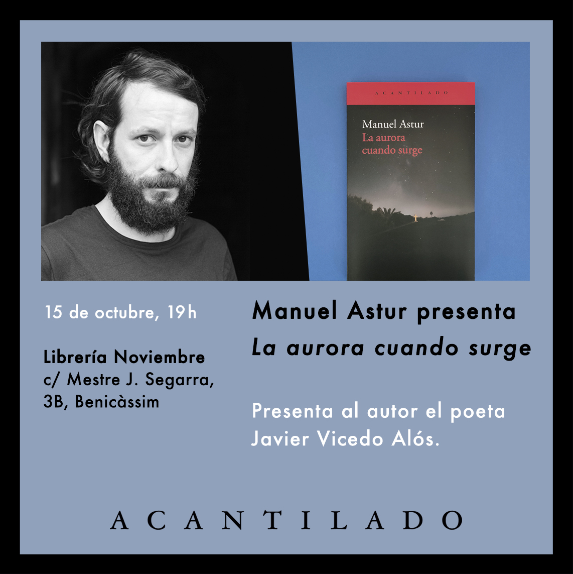 MANUEL ASTUR LIBRERIA NOVIEMBRE 2022 - | Editorial Acantilado