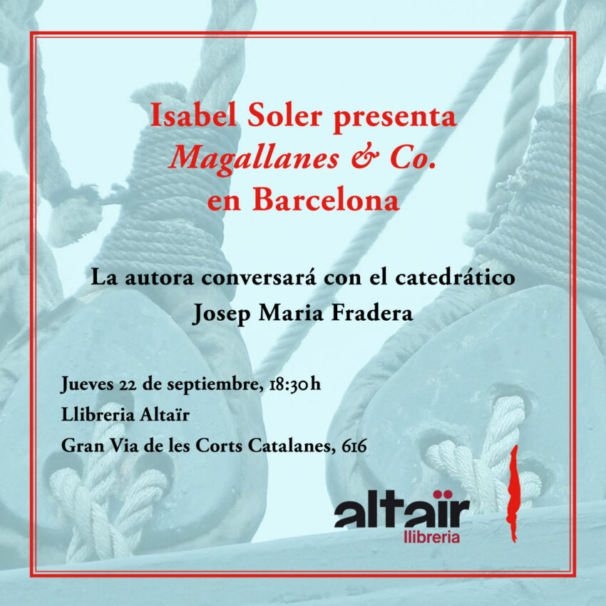 Isabel Soler presenta «Magallanes & Co.» en Barcelona - | Editorial ...